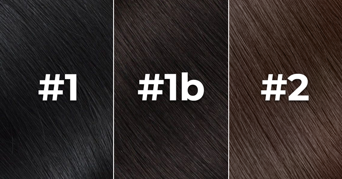 1B, 1 , 2 Hair Color Guides - HNA Hair